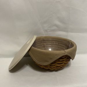 Longaberger | Accents | Vintage Longaberger Round Basket With Plastic ...